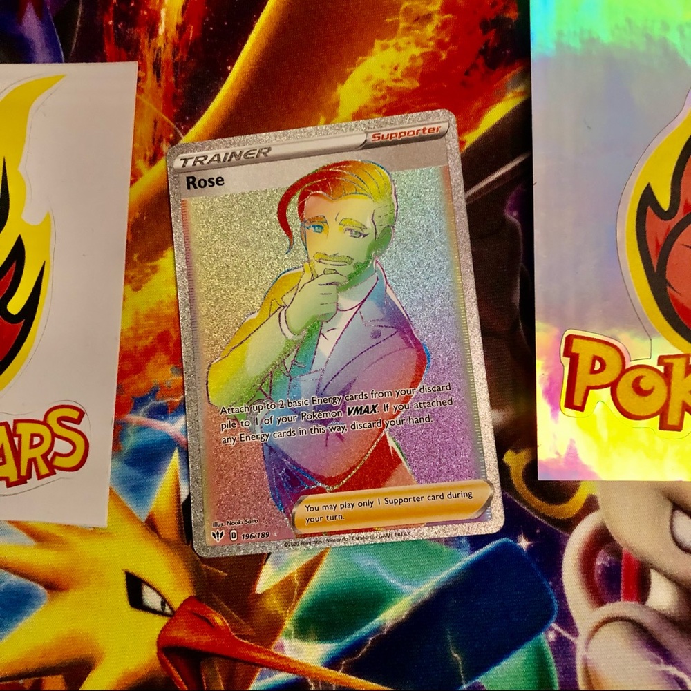 Pokmon Rose Trainer Card Darkness Ablaze - Gem